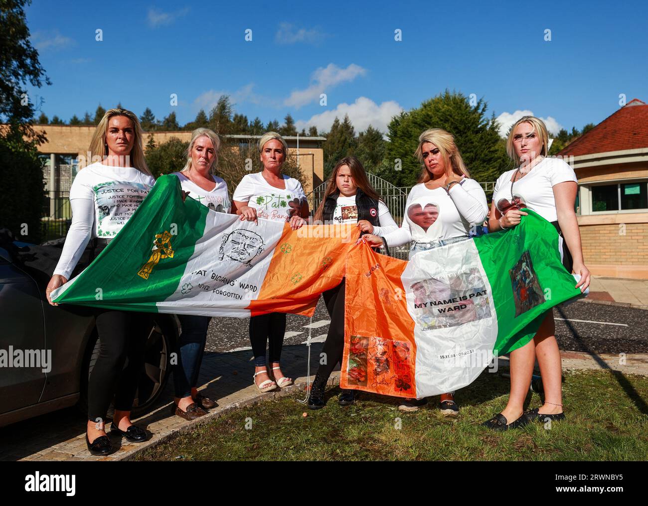 Ellen Ward (left), widow of Patrick Ward, with daughter Leonie (3rd ...