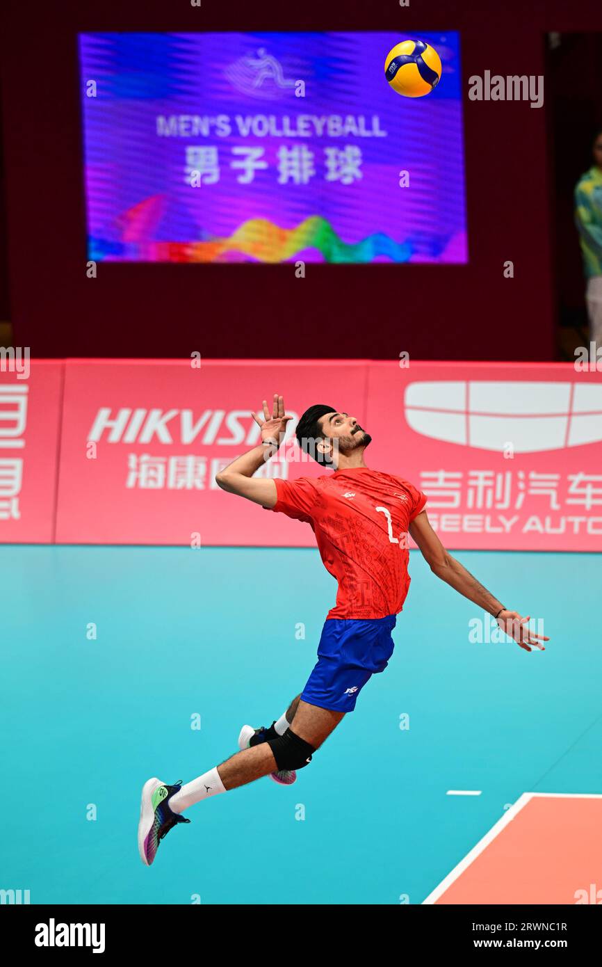 Hangzhou, China. 20th Sep, 2023. Vinit Kumar of the India men ...
