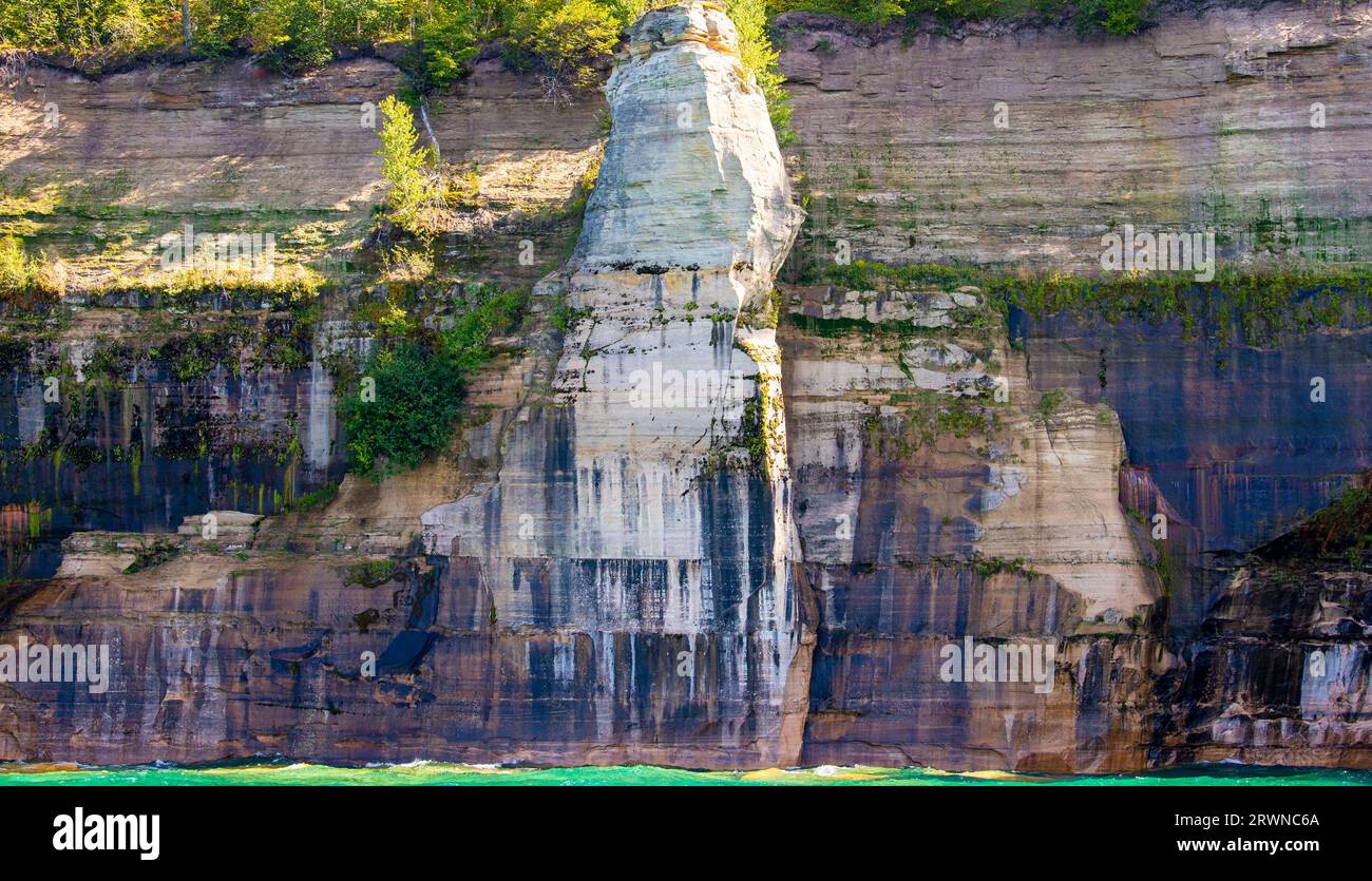 Beautiful scenery of Pictured rocks in Michigan USA Stock Photo - Alamy
