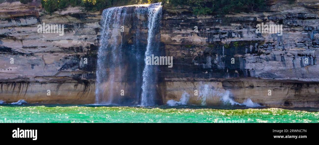 Beautiful scenery of Pictured rocks in Michigan USA Stock Photo - Alamy