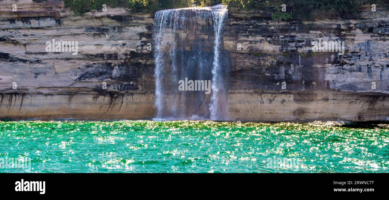 Beautiful scenery of Pictured rocks in Michigan USA Stock Photo - Alamy