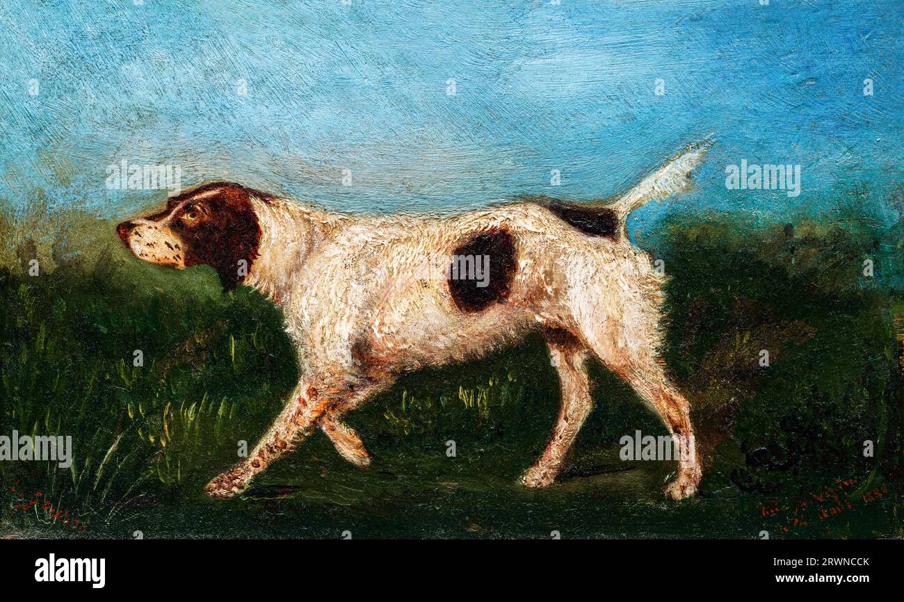 Henri de Toulouse–Lautrec, La Gousse dog painting. Original from the ...