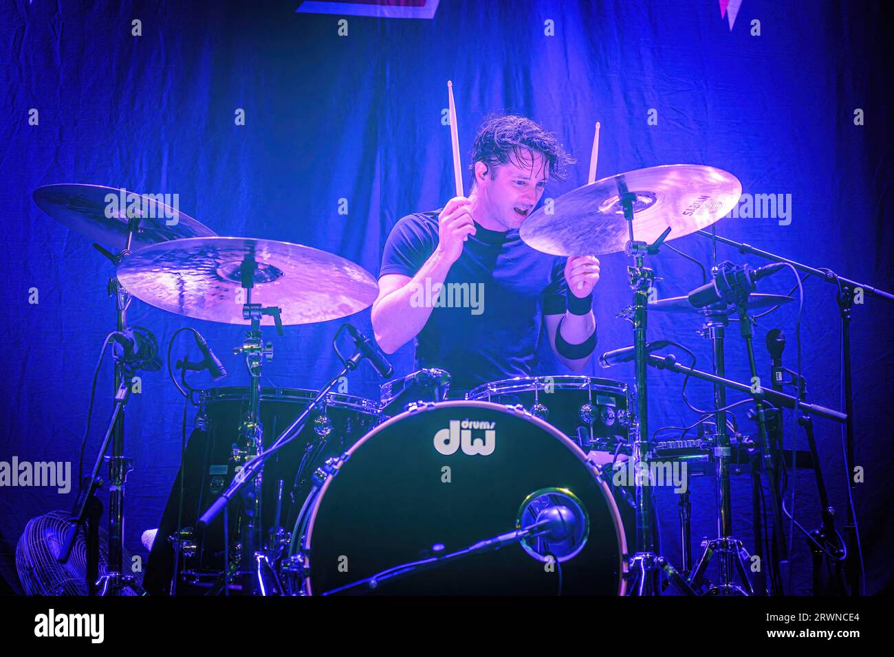 Horsens, Denmark. 12th, August 2023. The Canadian rock band Danko Jones ...