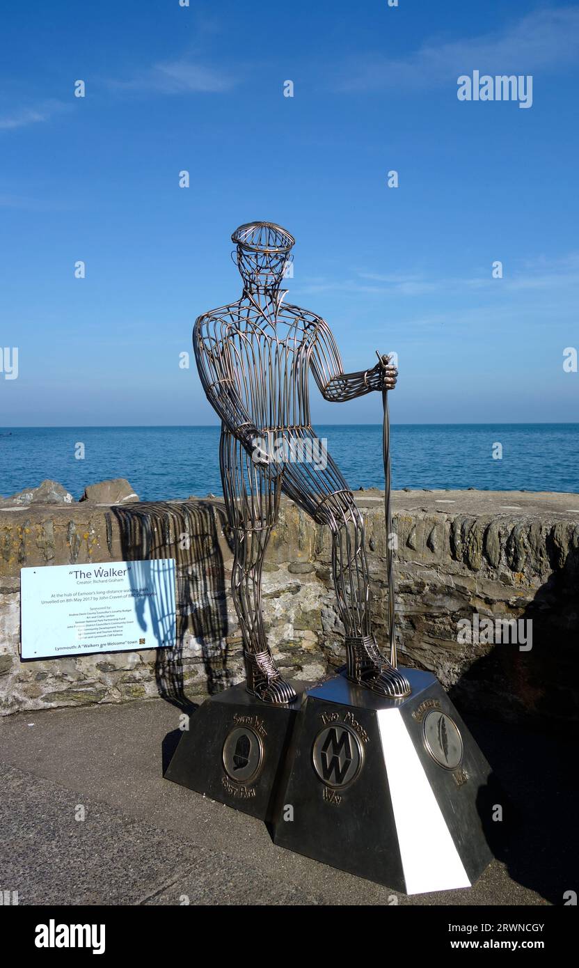 'The Walker' Sculpture Statue by Richard Graham, Lynmouth, Exmoor ...