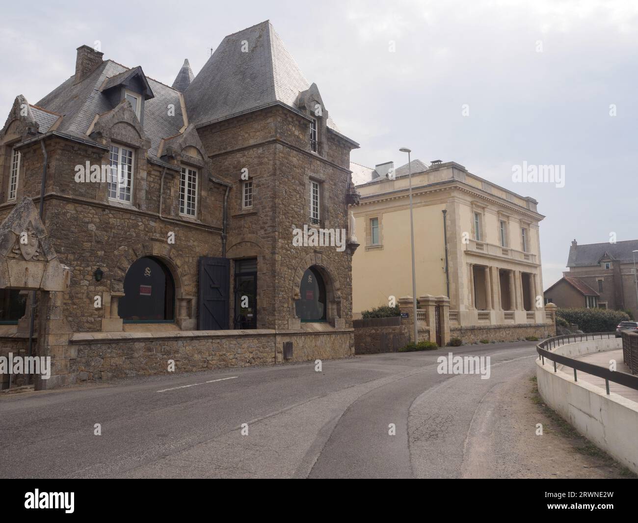 Villa Maris Stella at Port Lin, Le Croisic, southern Brittany Stock ...