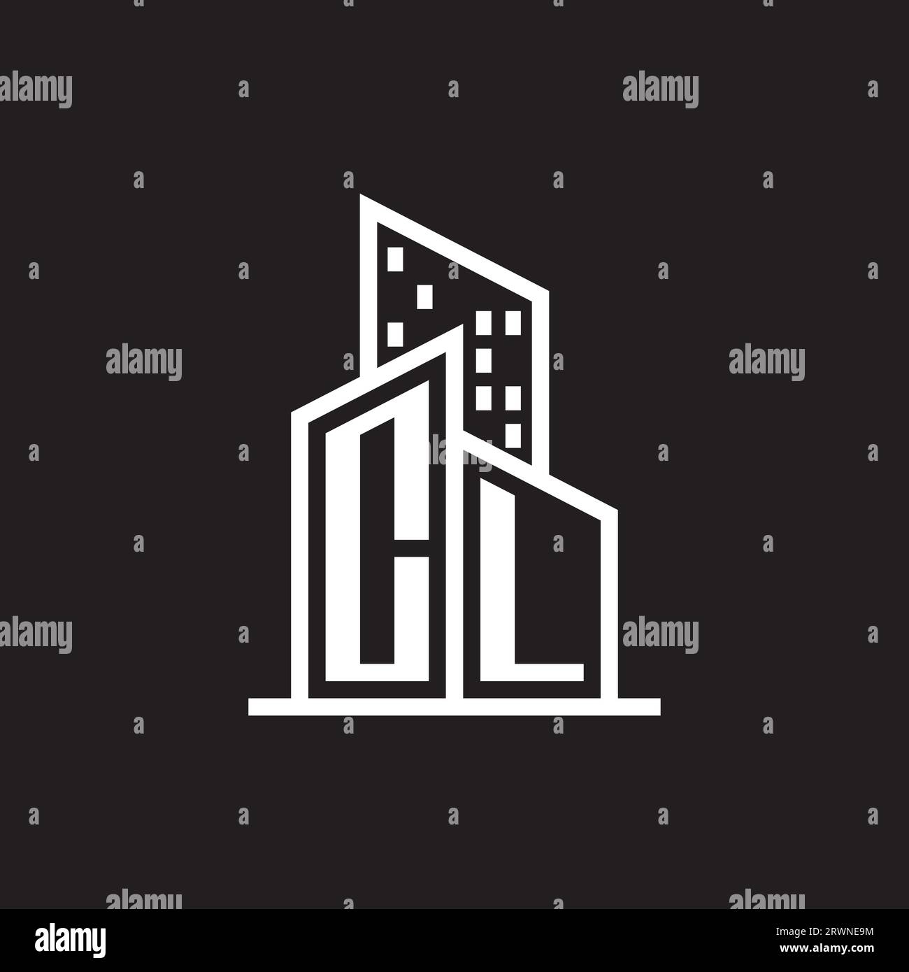 real estate logo with building style , real estate Logo Stock Vector ...