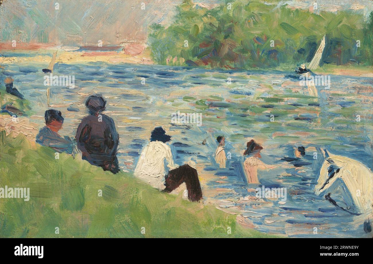Title: Bathers (Study for "Bathers at Asnières") Artist: Georges Seurat ...