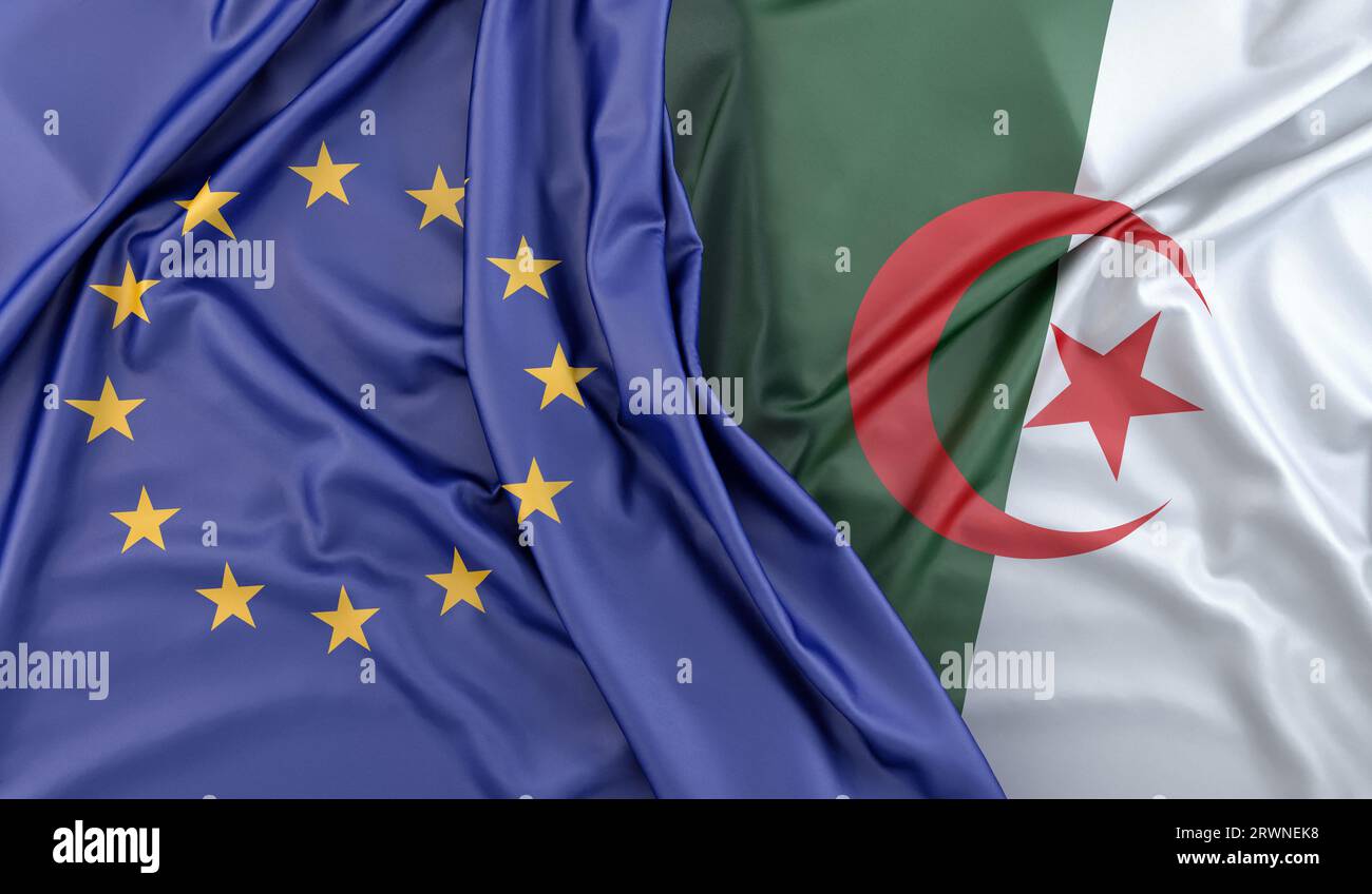European union algeria flags hi-res stock photography and images - Alamy