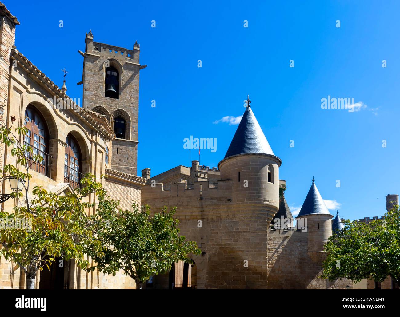 The Beautiful Royal Palace of Olite in Navarre, Spain Stock Photo - Alamy