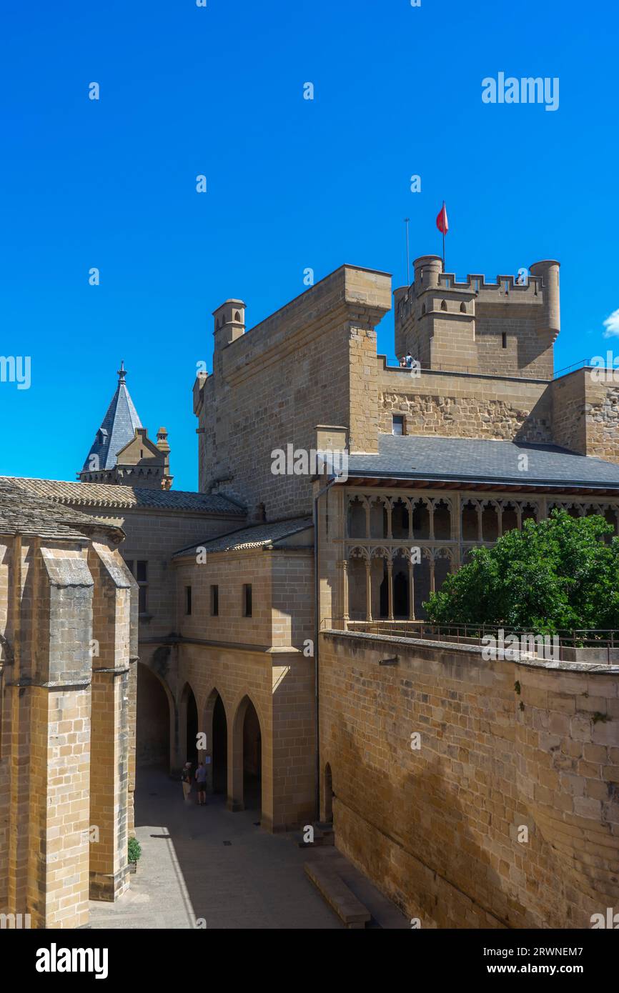 The Beautiful Royal Palace of Olite in Navarre, Spain Stock Photo - Alamy