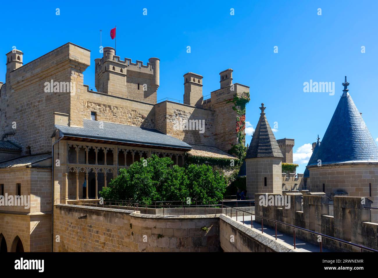 The Beautiful Royal Palace of Olite in Navarre, Spain Stock Photo - Alamy