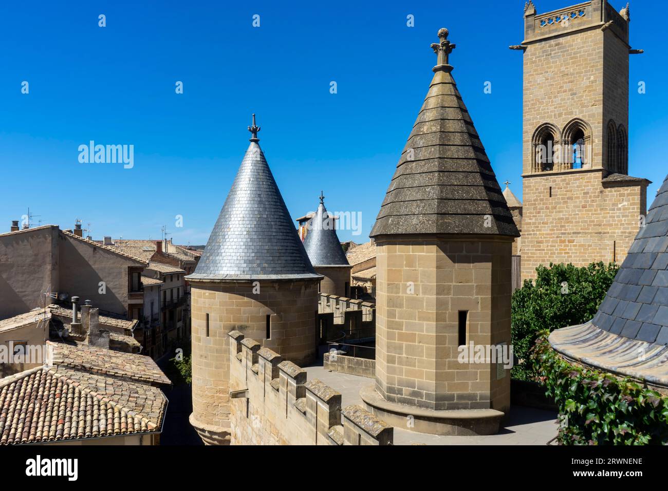 The Beautiful Royal Palace of Olite in Navarre, Spain Stock Photo - Alamy