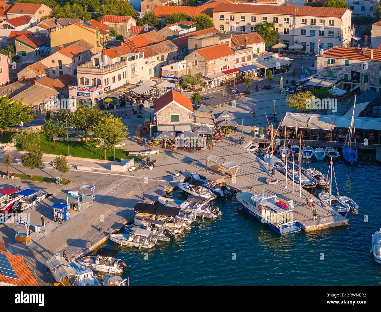 Aerial view of Murter town on Murter Island, Croatia Stock Photo - Alamy