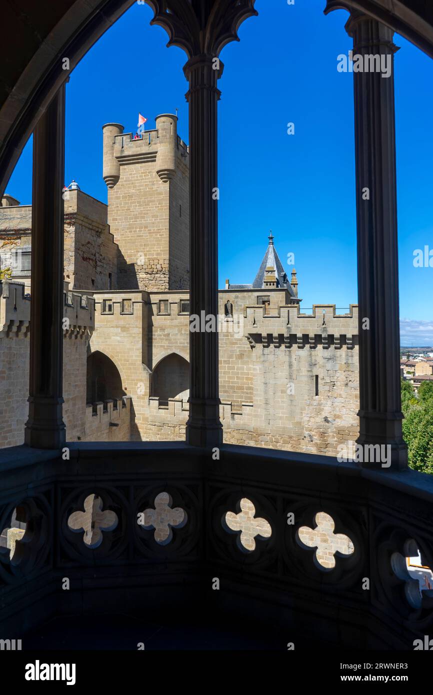 The Beautiful Royal Palace of Olite in Navarre, Spain Stock Photo - Alamy