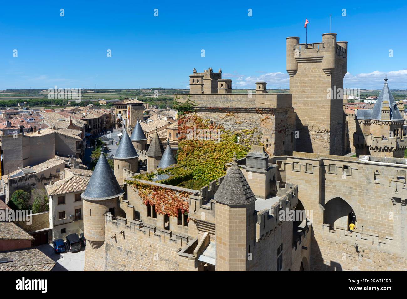 The Beautiful Royal Palace of Olite in Navarre, Spain Stock Photo - Alamy