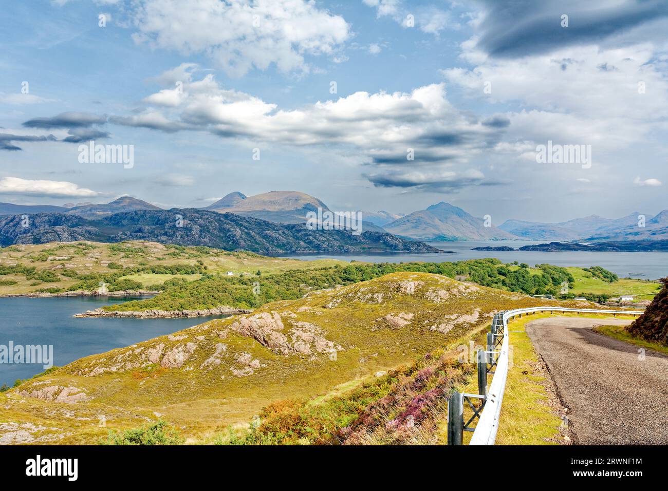 Applecross Peninsula Scotland the road to Inverbain and Shieldaig a ...