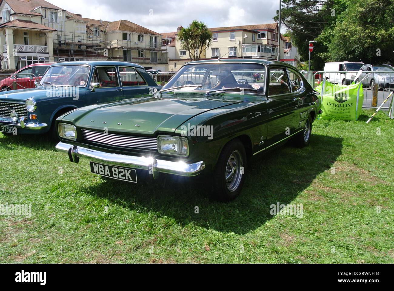 A 1971 Ford Capri parked on display at the English Riviera classic car ...