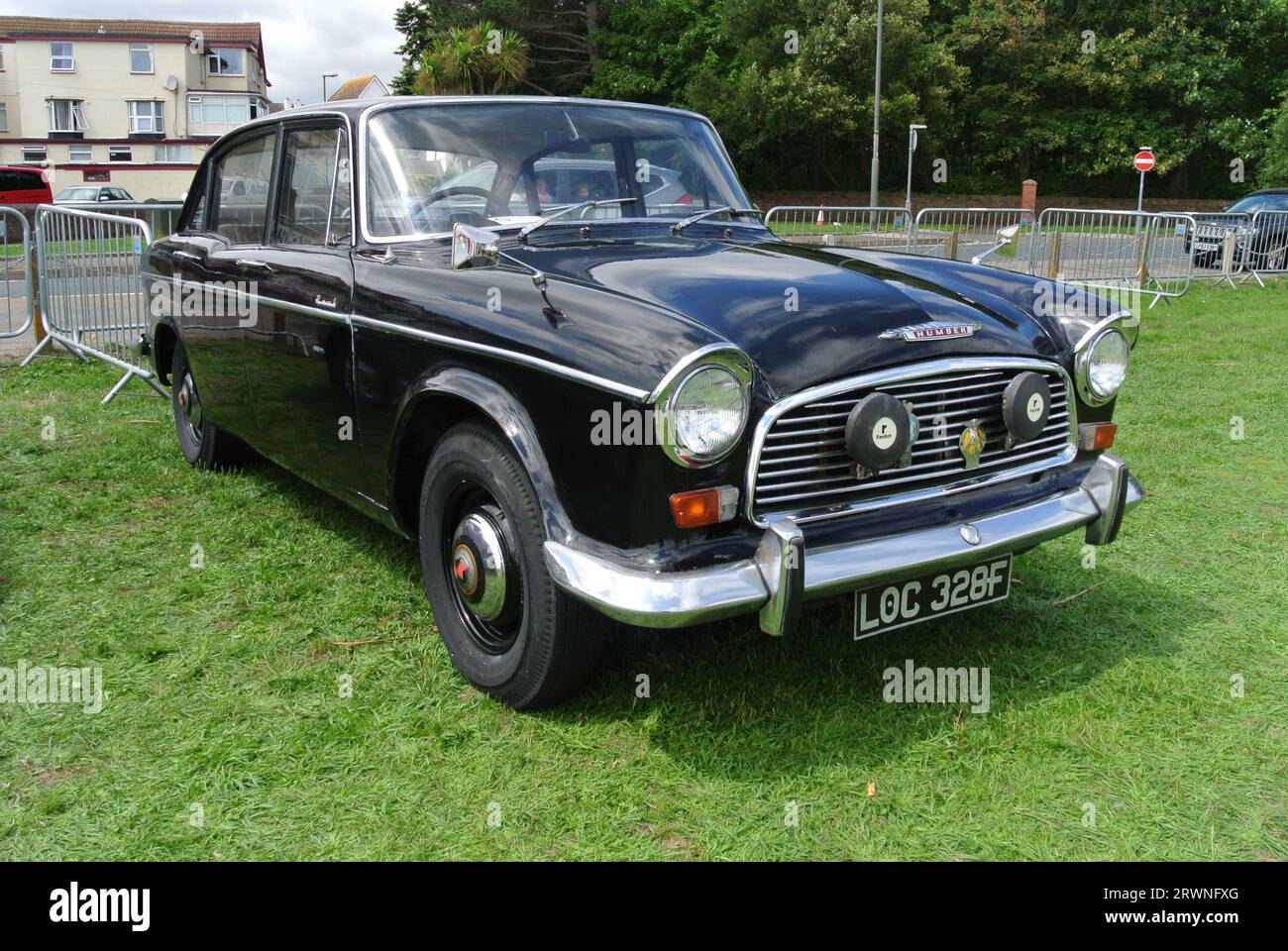 A 1967 Humber Hawk parked on display at the English Riviera classic car ...