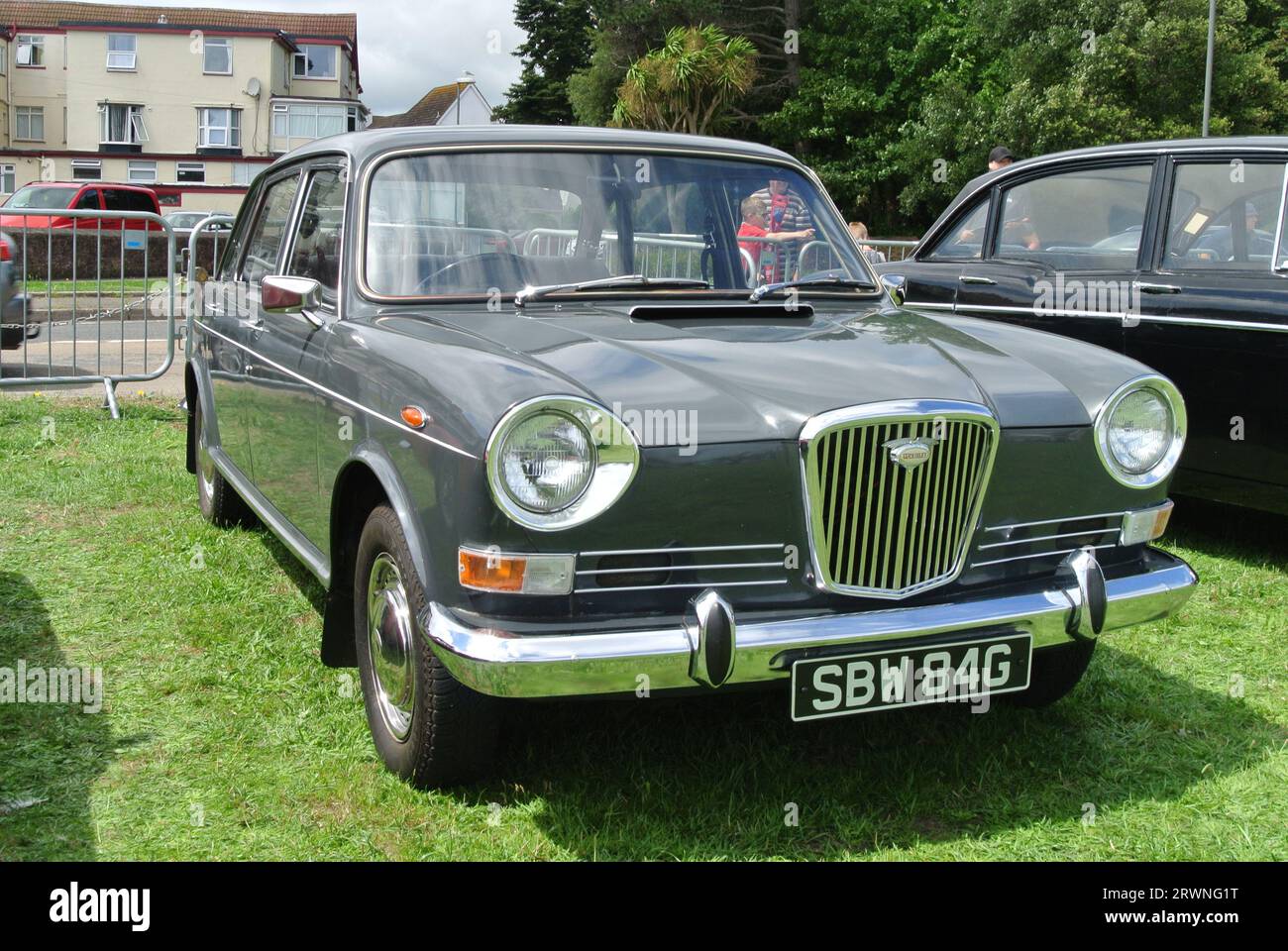 A 1968 Wolseley 18/85 car parked on display at the English Riviera ...