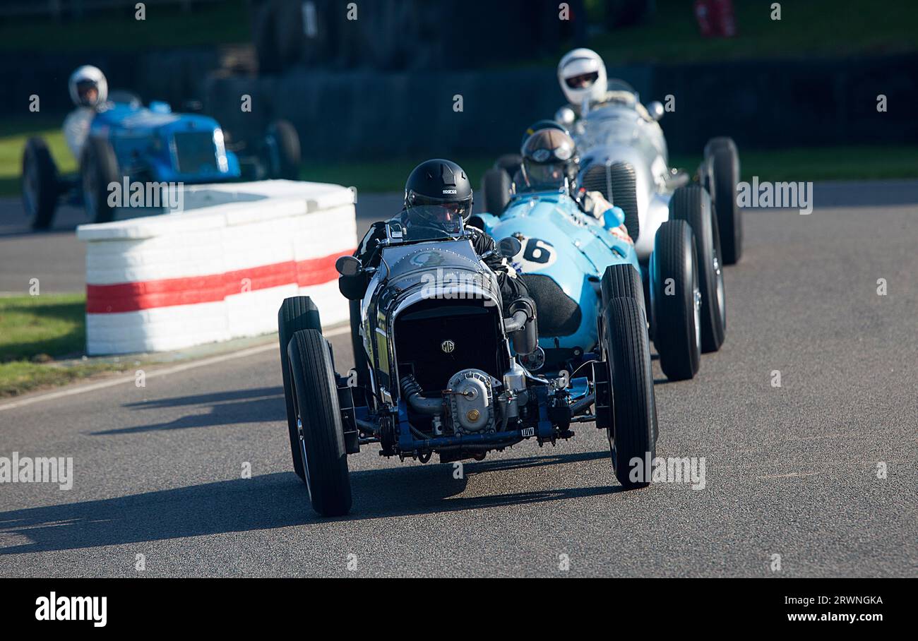 1937 MG 'Bellevue Special' driven by Steve McEvoy in The Goodwood ...