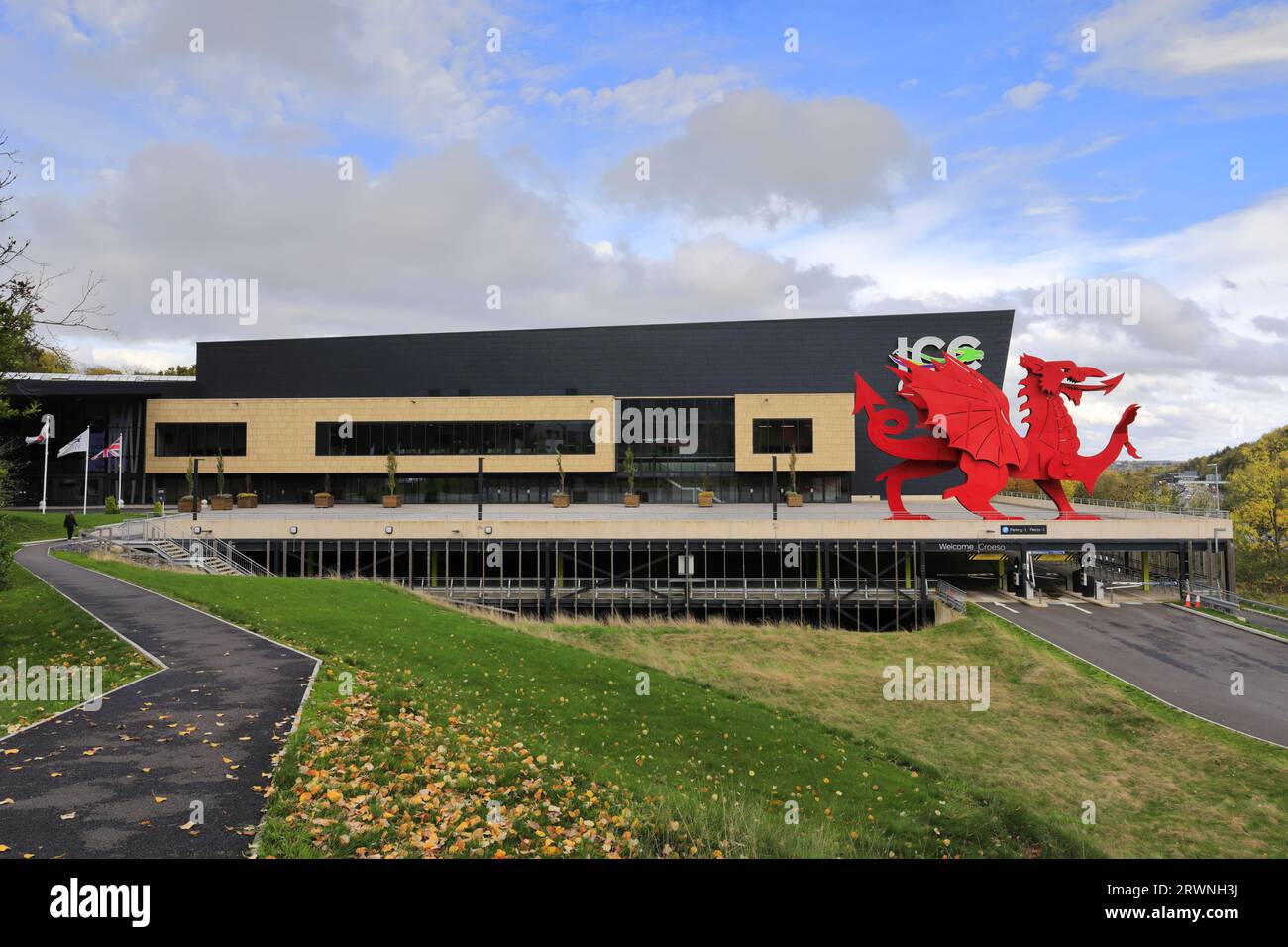 The Welsh dragon at the Celtic Manor International Conference Centre ...