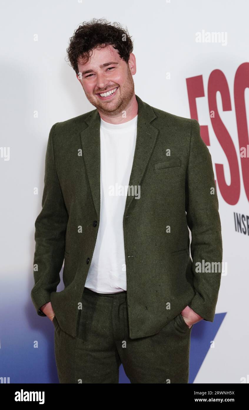 Brennan Reece attends the world premiere of The Great Escaper at BFI ...