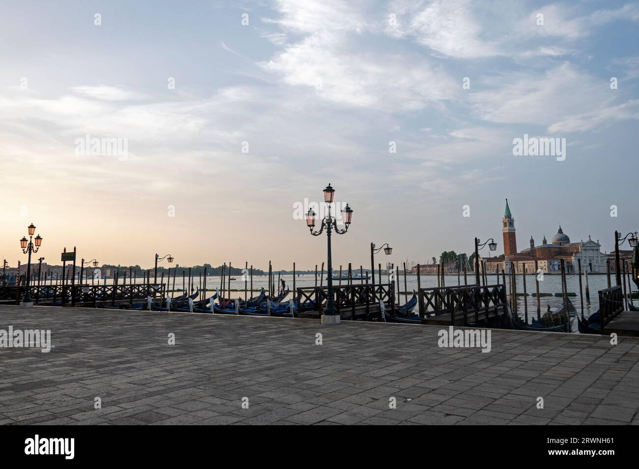 Across the lagoon from Piazza San Marco ( St.Mark’s Square)at dawn, is ...