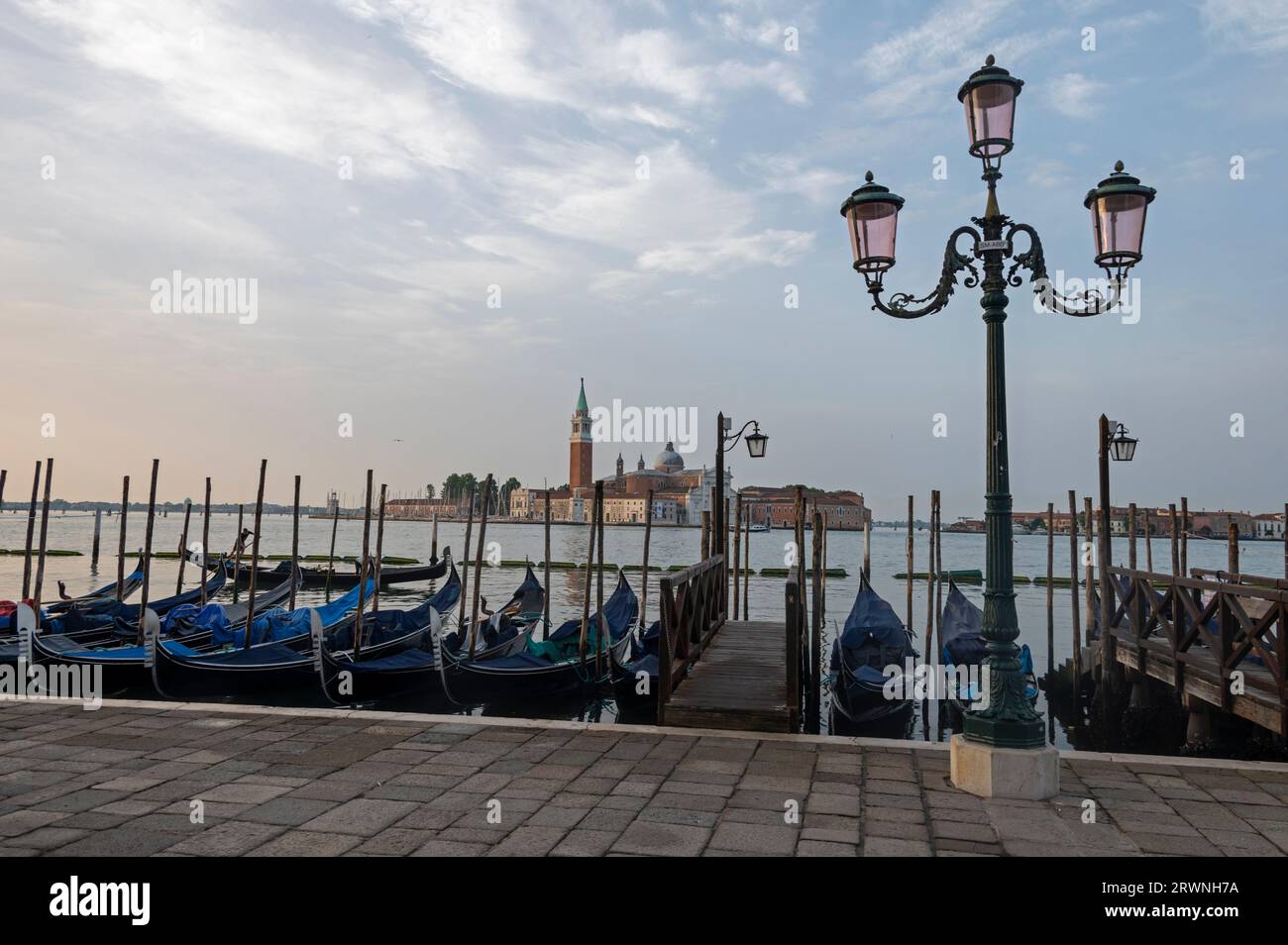 Across the lagoon from Piazza San Marco ( St.Mark’s Square)at dawn, is ...