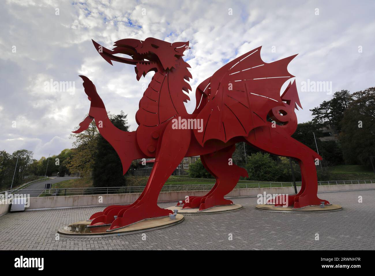 The Welsh dragon at the Celtic Manor International Conference Centre ...