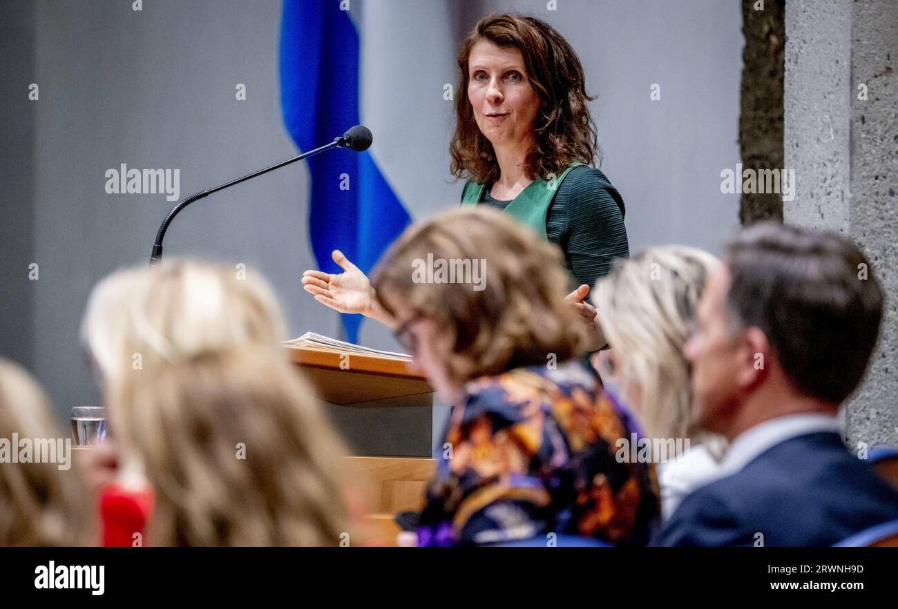 THE HAGUE - Esther Ouwehand PvdD during the first day of the General ...