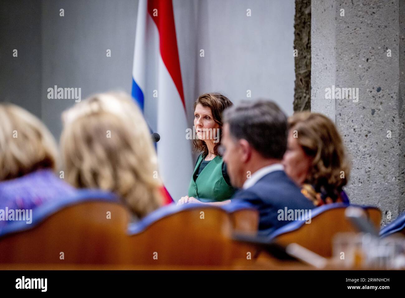THE HAGUE - Esther Ouwehand PvdD during the first day of the General ...