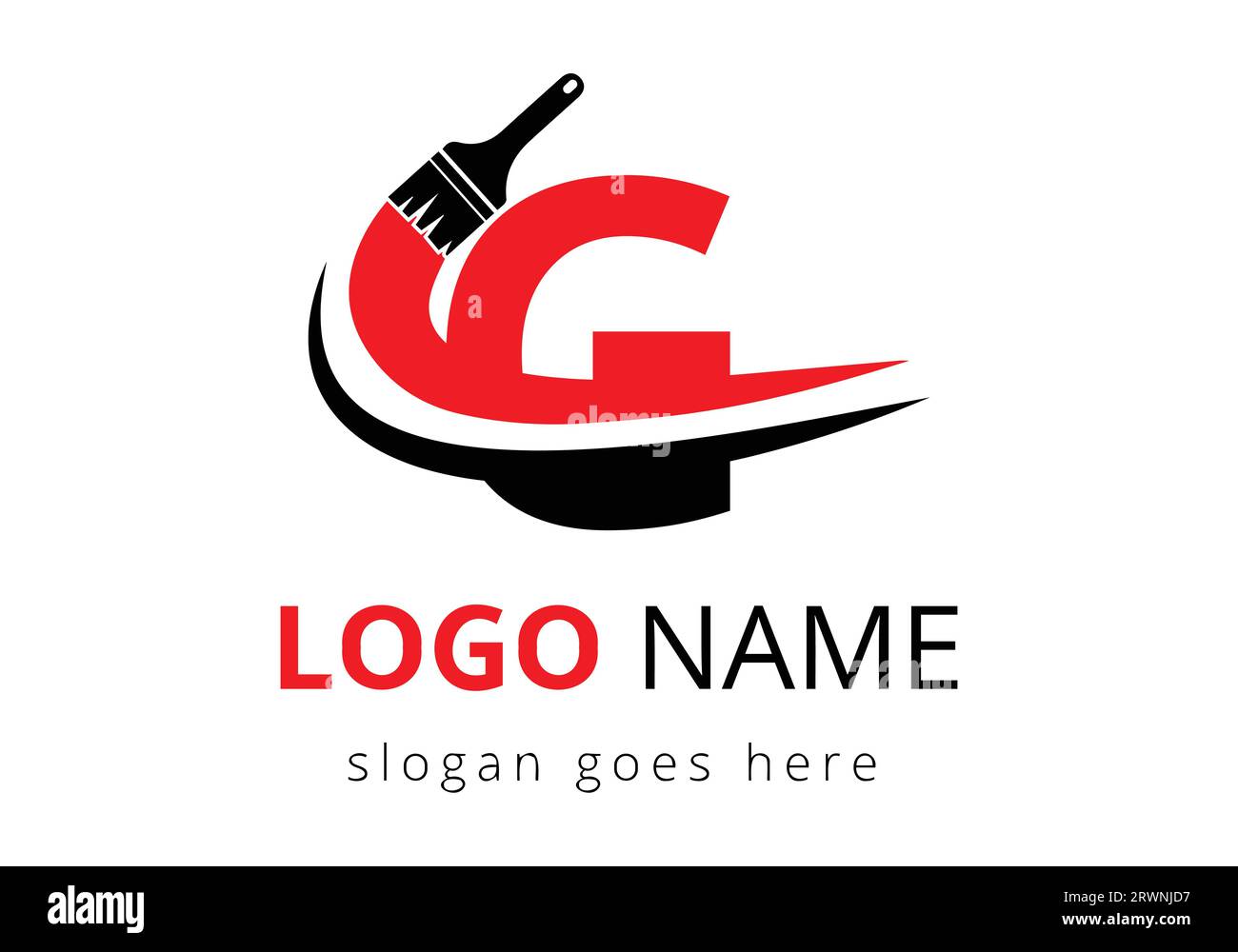 G paint logo hi-res stock photography and images - Alamy