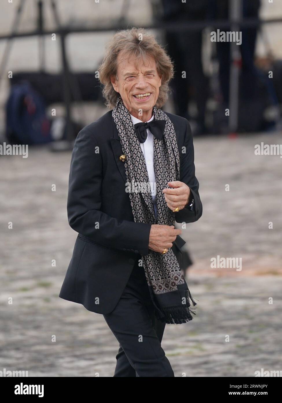 Mick Jagger attending the State Banquet at the Palace of Versailles ...
