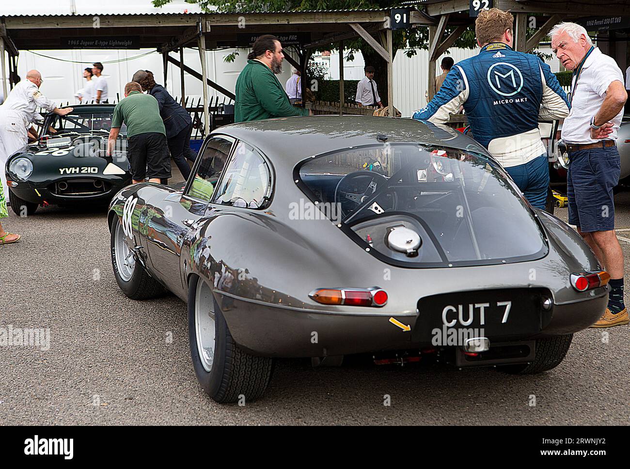 1961 Jaguar E-type FHC 'semii-lightweight' driven by Richard Kent ...