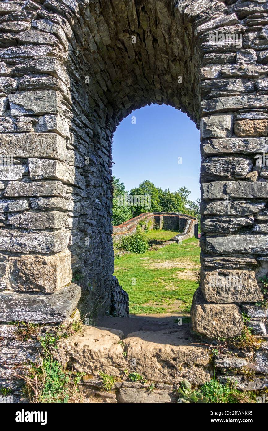 Ruines of the 13th century Château d'Herbeumont, ruined medieval castle ...