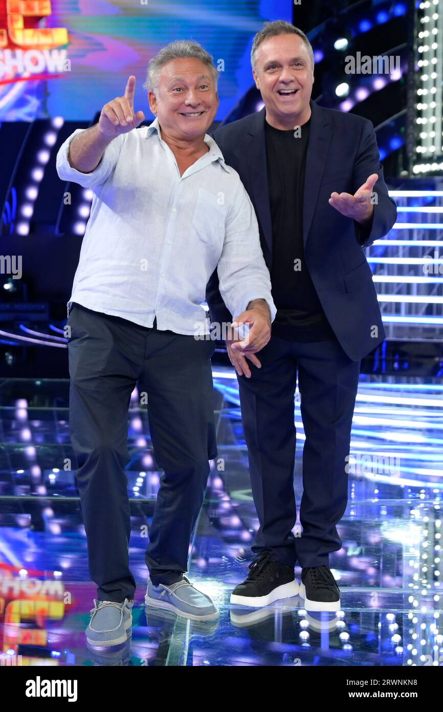 Rome, Italy. 20th Sep, 2023. Francesco Paolantoni (l) and Gabriele ...