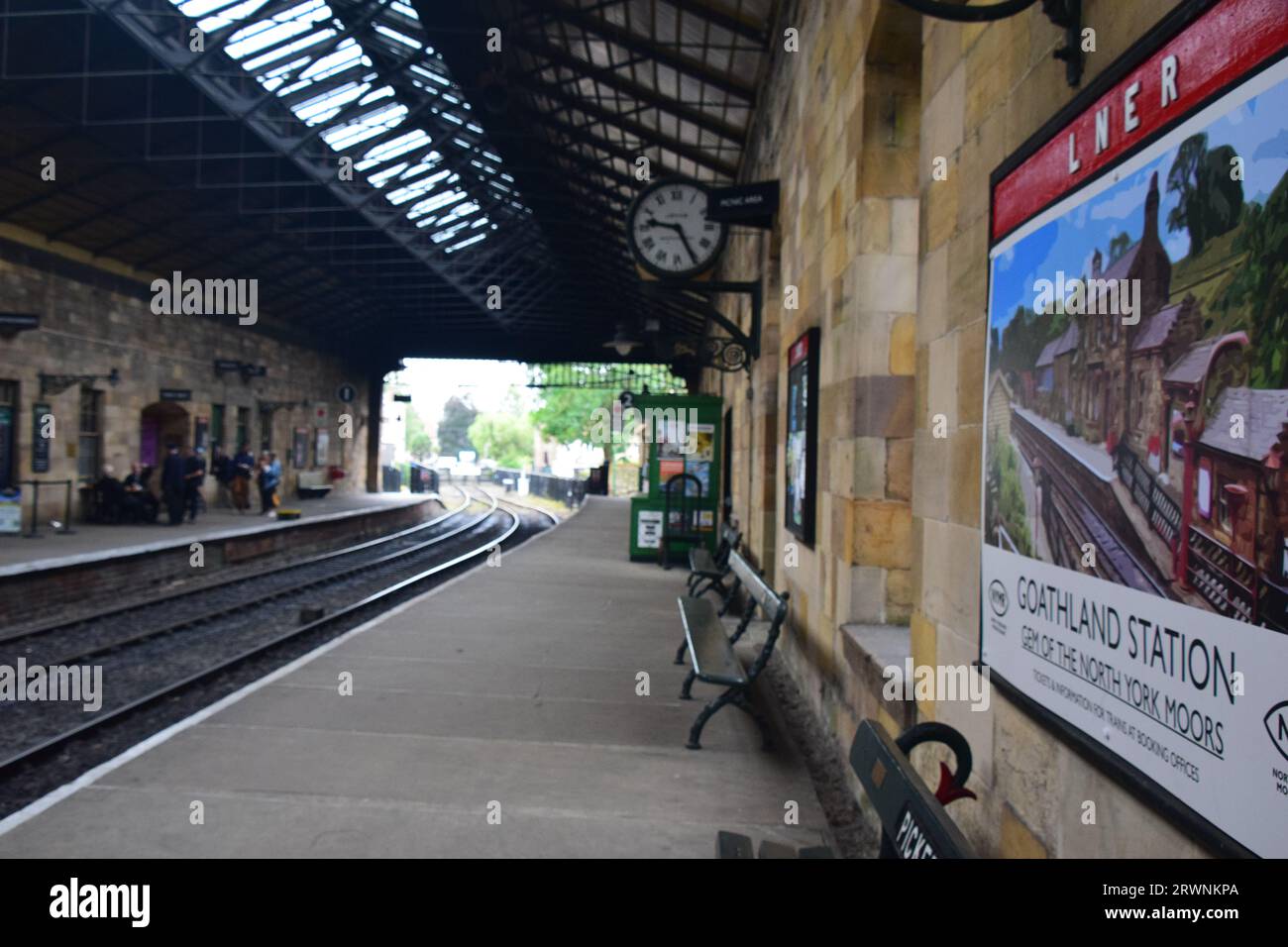 Pickering railway station takes you back into the 1930's era when steam ...