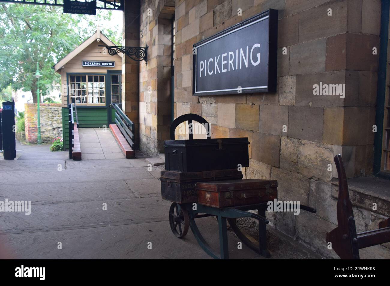 Pickering railway station takes you back into the 1930's era when steam ...
