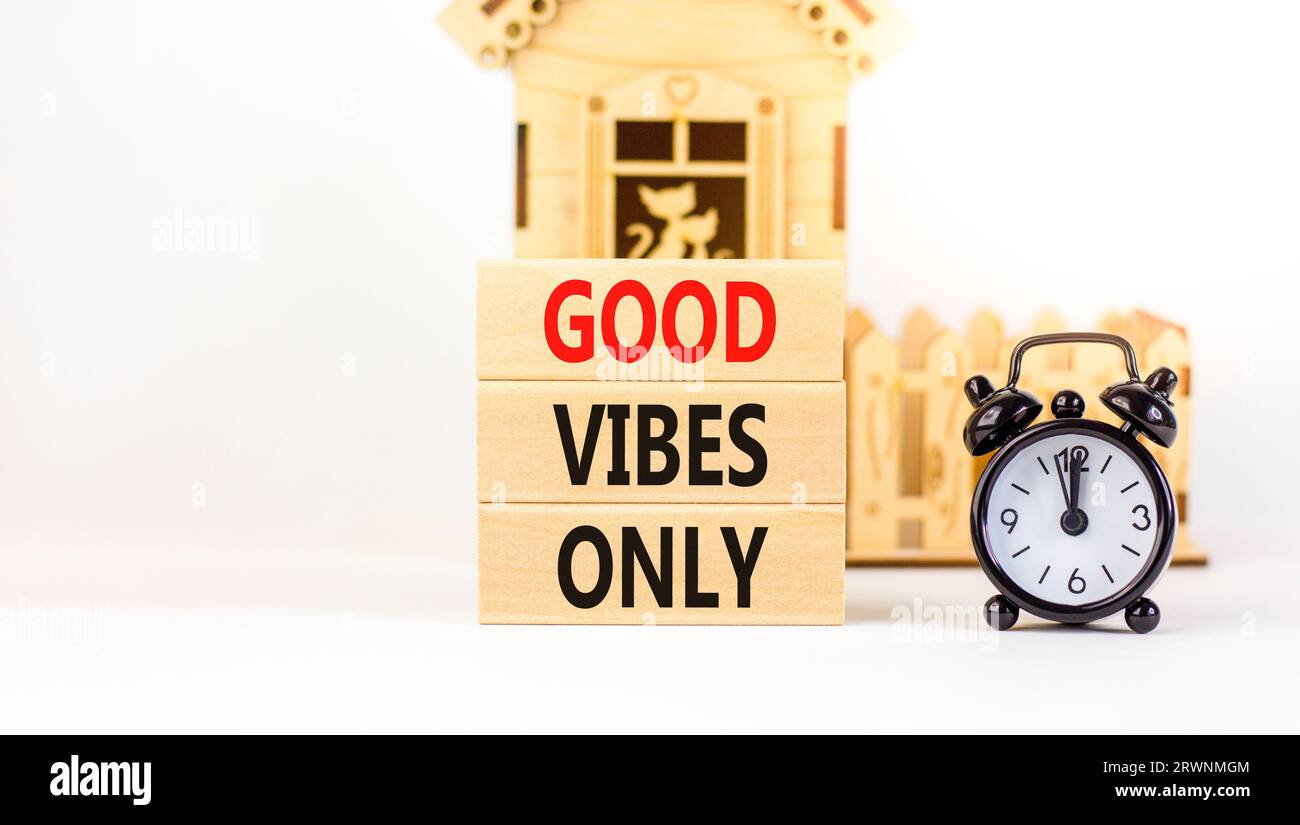 Good vibes only symbol. Concept word Good vibes only on beautiful ...