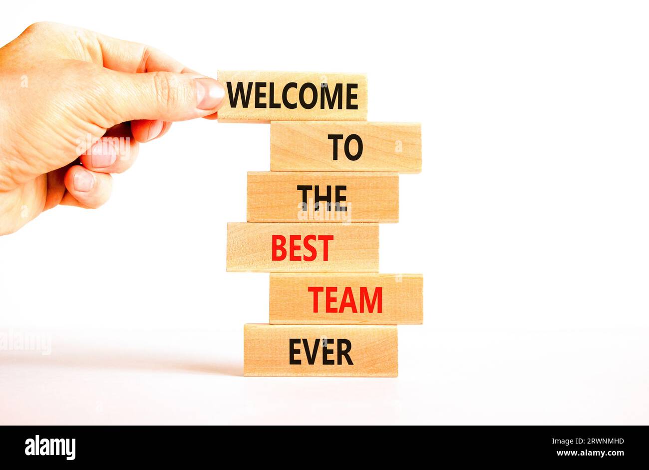 Welcome to best team symbol. Concept words Welcome to the best team ...