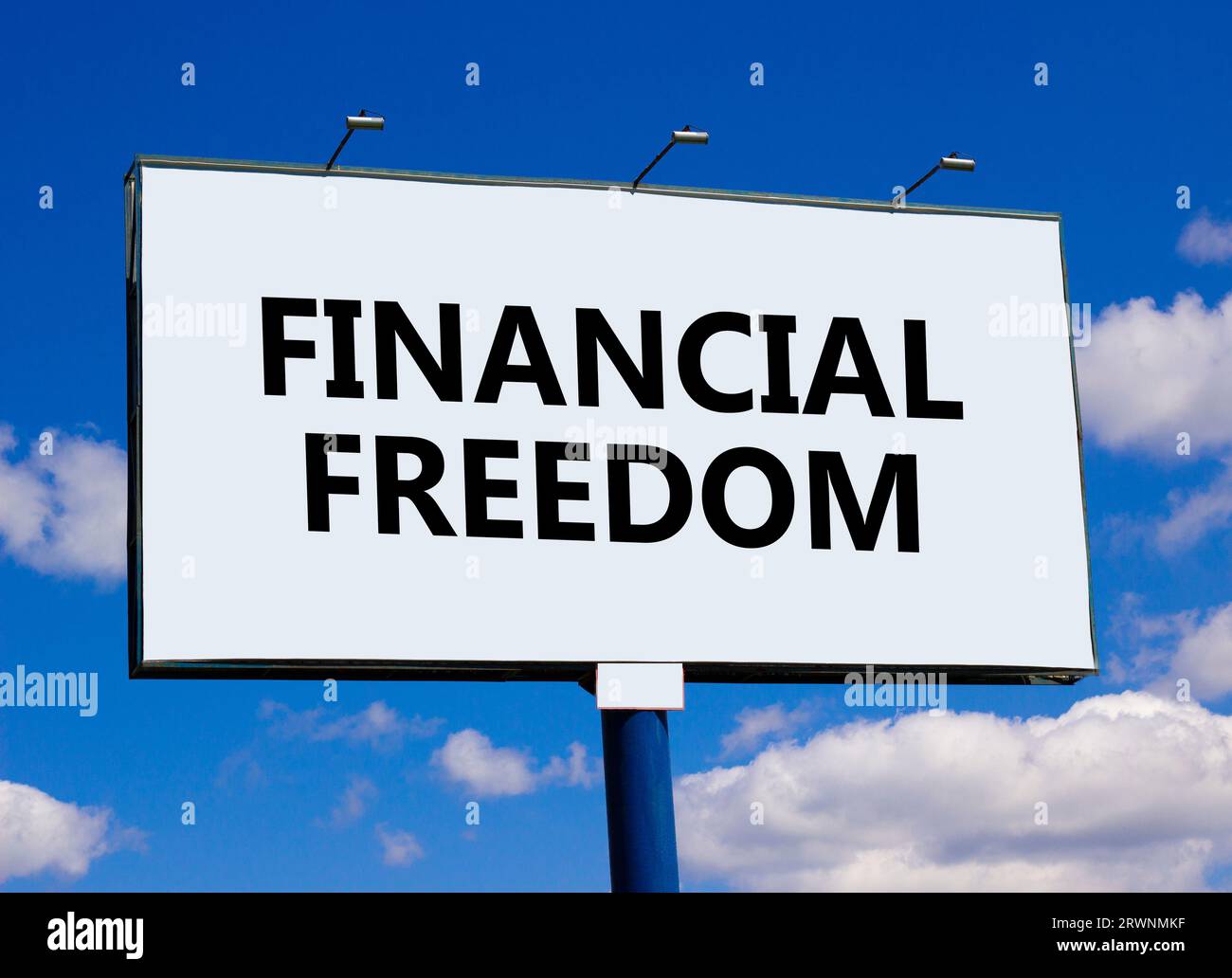 Financial freedom symbol. Concept words Financial freedom on beautiful ...