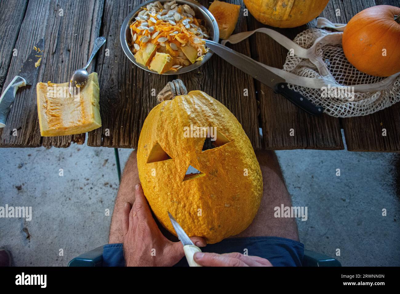 Geometric shapes pumpkins halloween hi-res stock photography and images ...