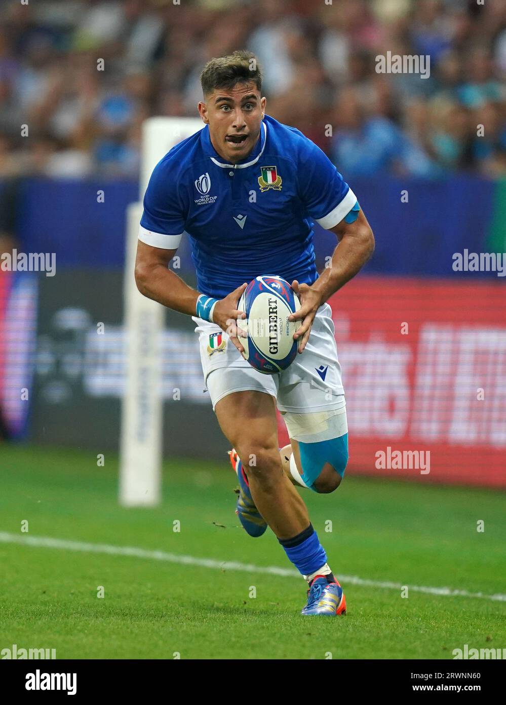 Italy's Federico Ruzza during the Rugby World Cup 2023, Pool A match at ...