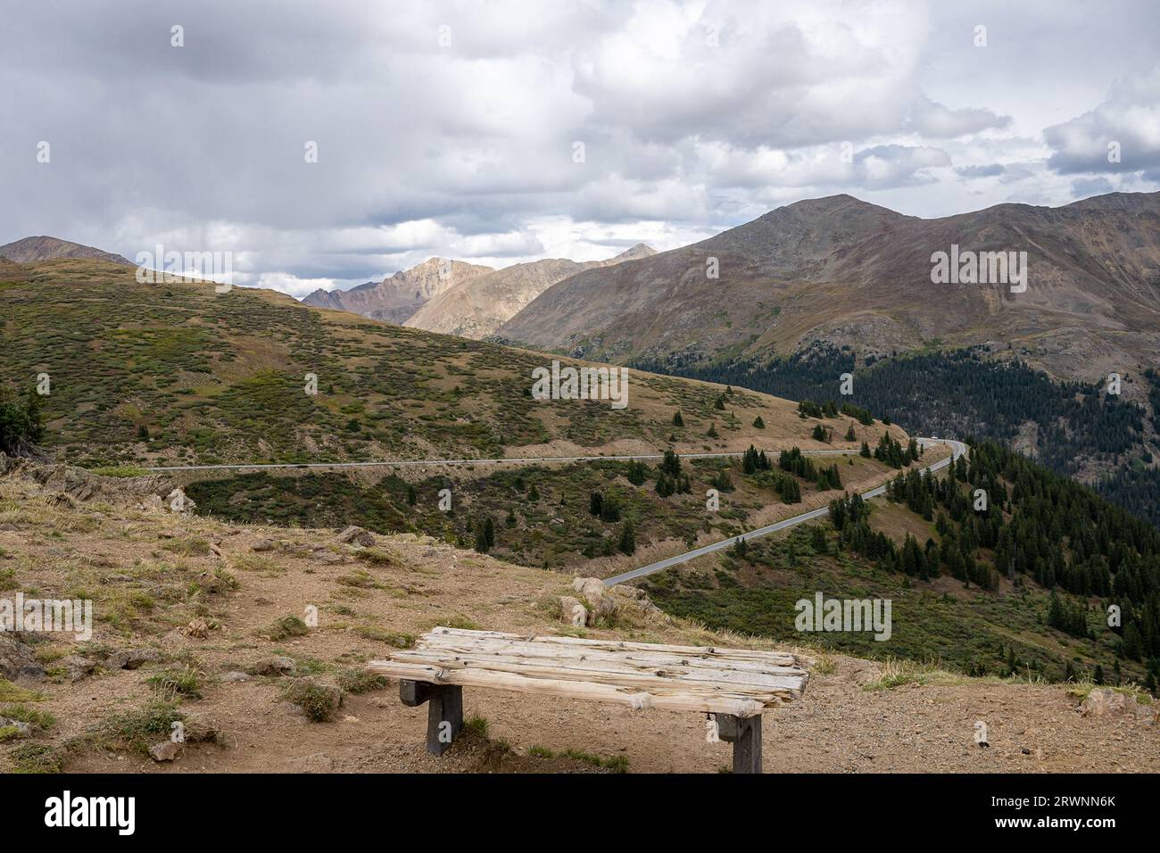 Views from Independence Pass which is at 12,000 foot elevation outside ...