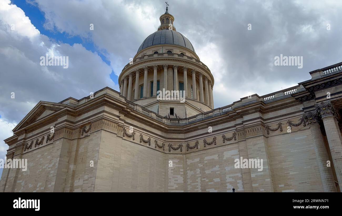 The Dome of Paris Pantheon Stock Photo - Alamy