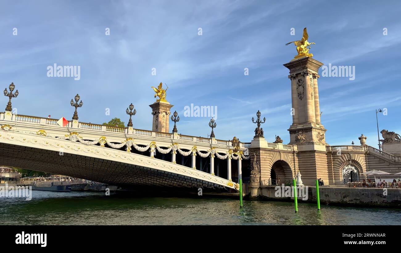 Famous Bridge Alexandre III in Paris Stock Photo - Alamy