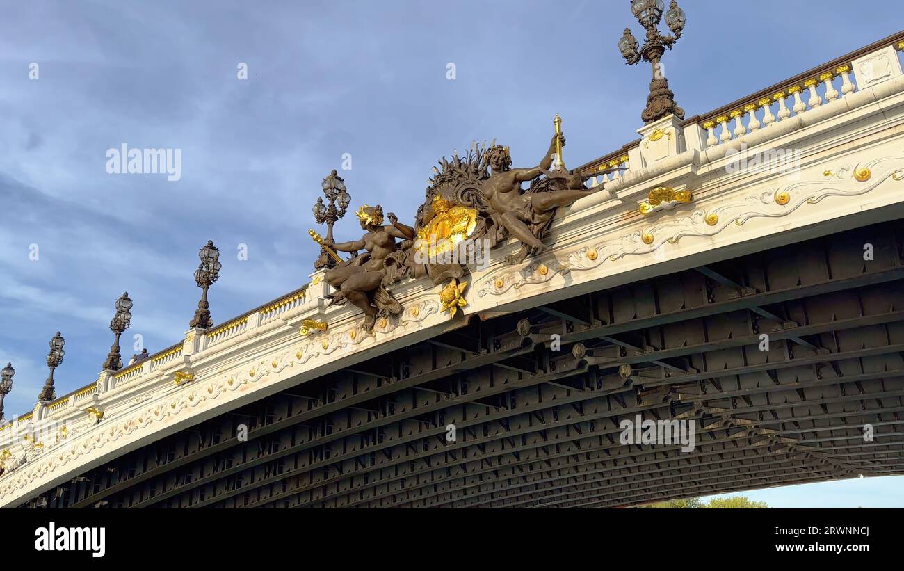 Famous Bridge Alexandre III in Paris Stock Photo - Alamy
