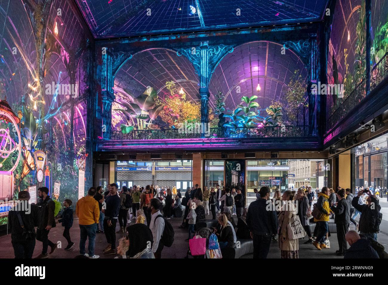 Visitors enjoy the experience at the "The Butterfly Trail" event ...