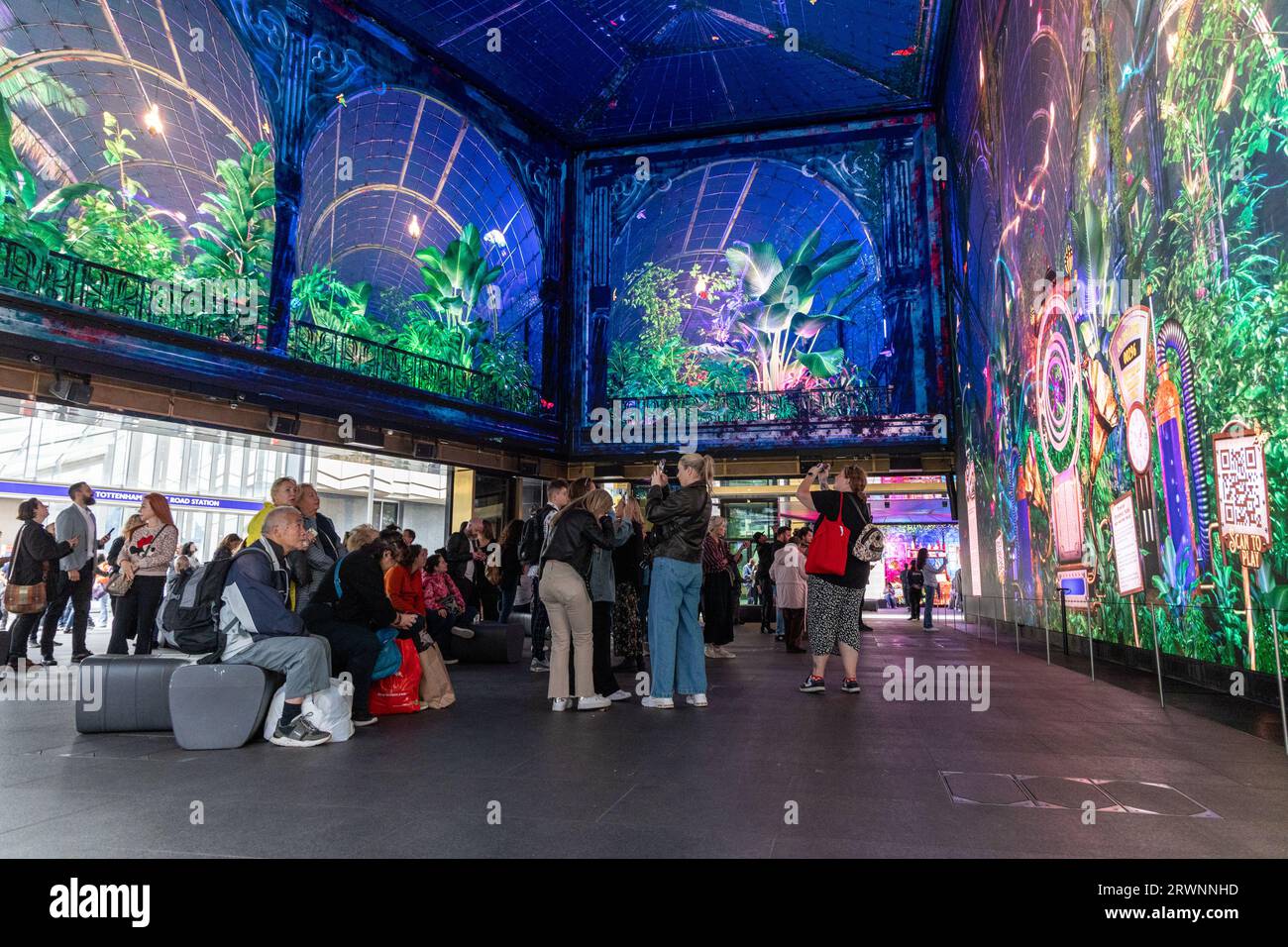 Visitors enjoy the experience at the "The Butterfly Trail" event ...