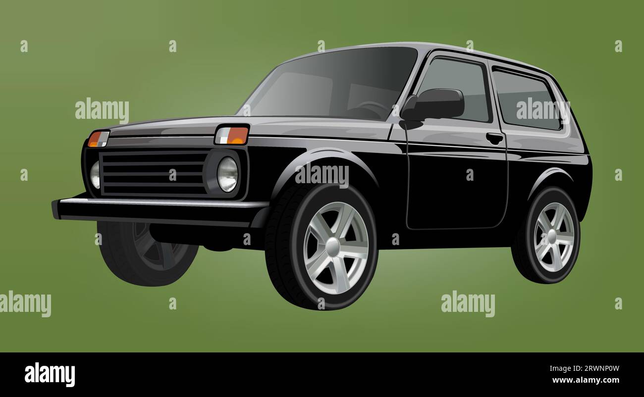 Realistic Vector Car SUV in dark color Stock Vector Image & Art - Alamy